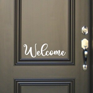 Welcome Door Decal, Welcome Door Sign, Door Welcome Sticker, Front Door ...