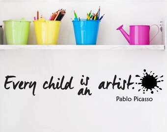 Picasso Quote Decal - Etsy
