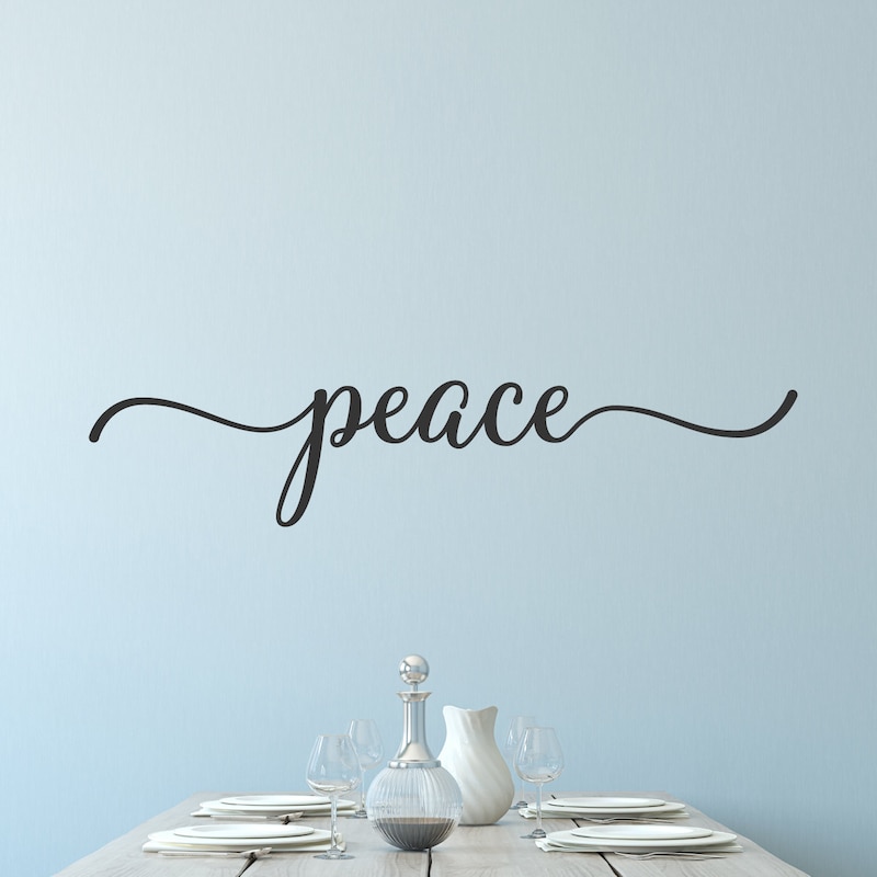 Peace Wall Decal - Etsy