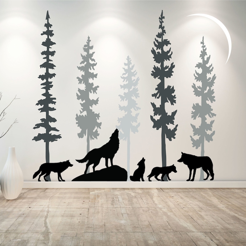 Wolf Wall Decal - Etsy
