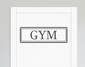Workout Vinyl Gym Wall Decal, Inspirational Words, Gym Decal, Fitness ...