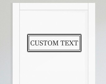 Custom Door Decal - Etsy