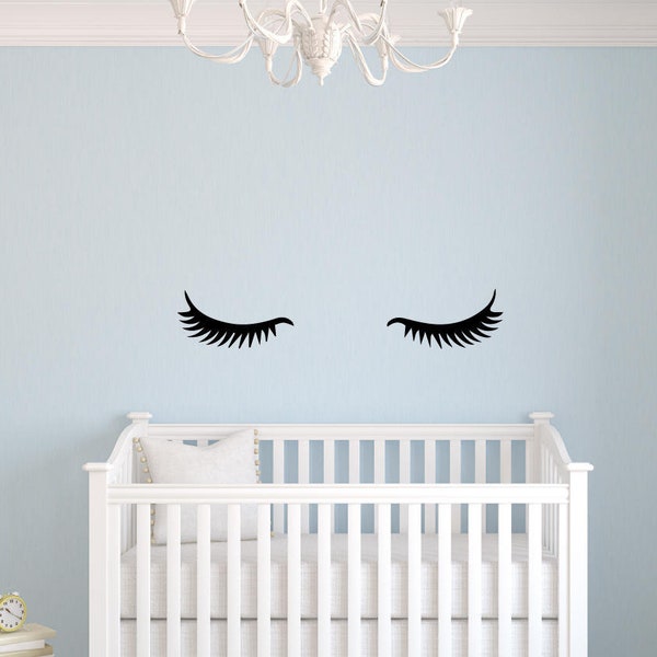 Eyelash Wall Decal - Etsy