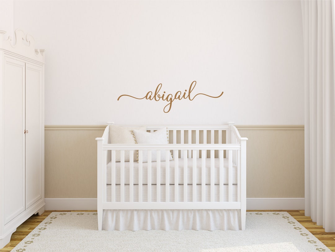 Baby Girl Name Decal Custom Name Decal Children Wall - Etsy