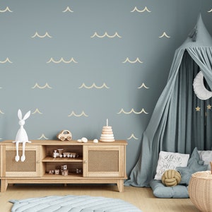 Set of 27 Ocean Waves Wall Decals Wave Sticker Beach House - Etsy