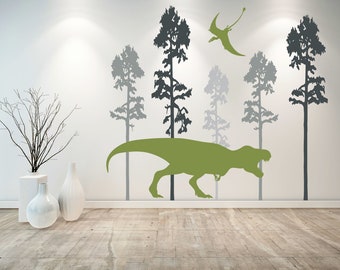 T Rex Wall Decal - Etsy