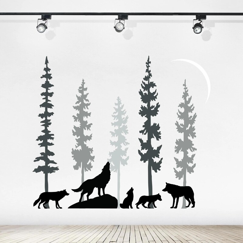 Wolf Wall Decal Nursery - Etsy