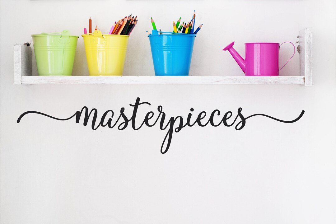 Masterpieces Decal Playroom Wall Decal Childrens Wall Decal, Wall Art ...