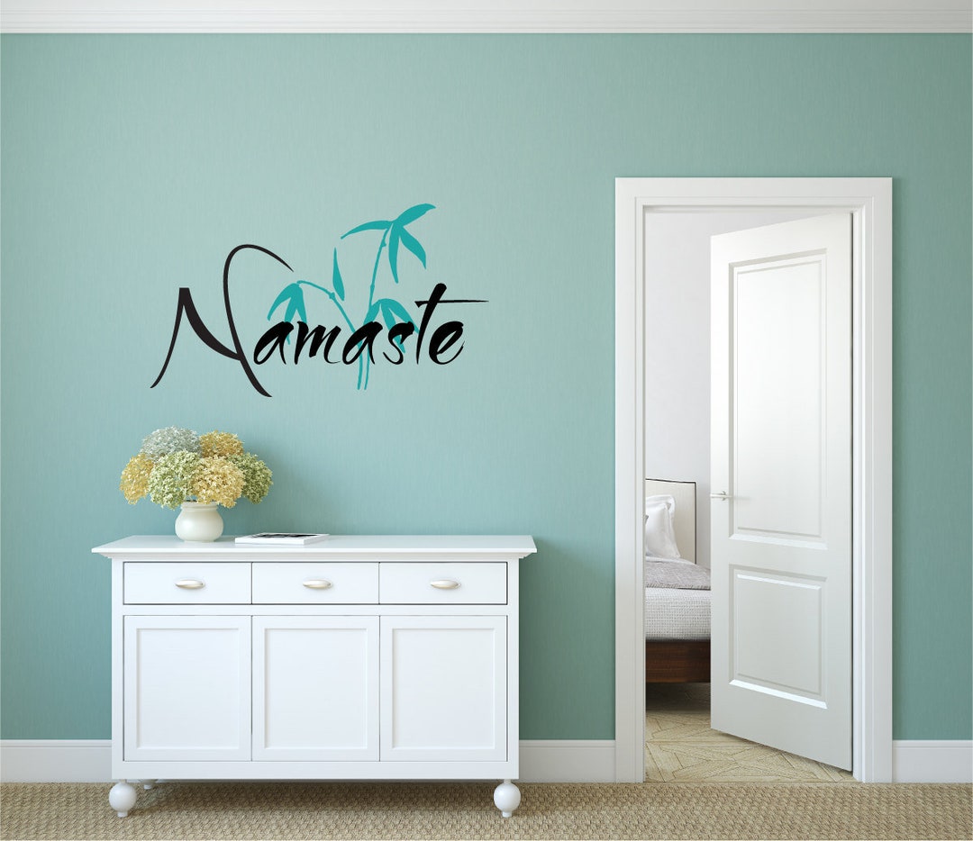 Namaste Sign, Namaste Art, Namaste Decor, Namaste Decal, Namaste Wall ...