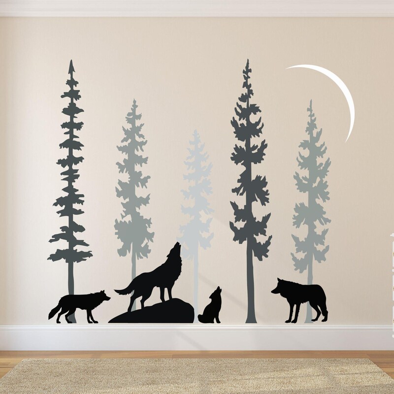 Wolf Wall Decal - Etsy