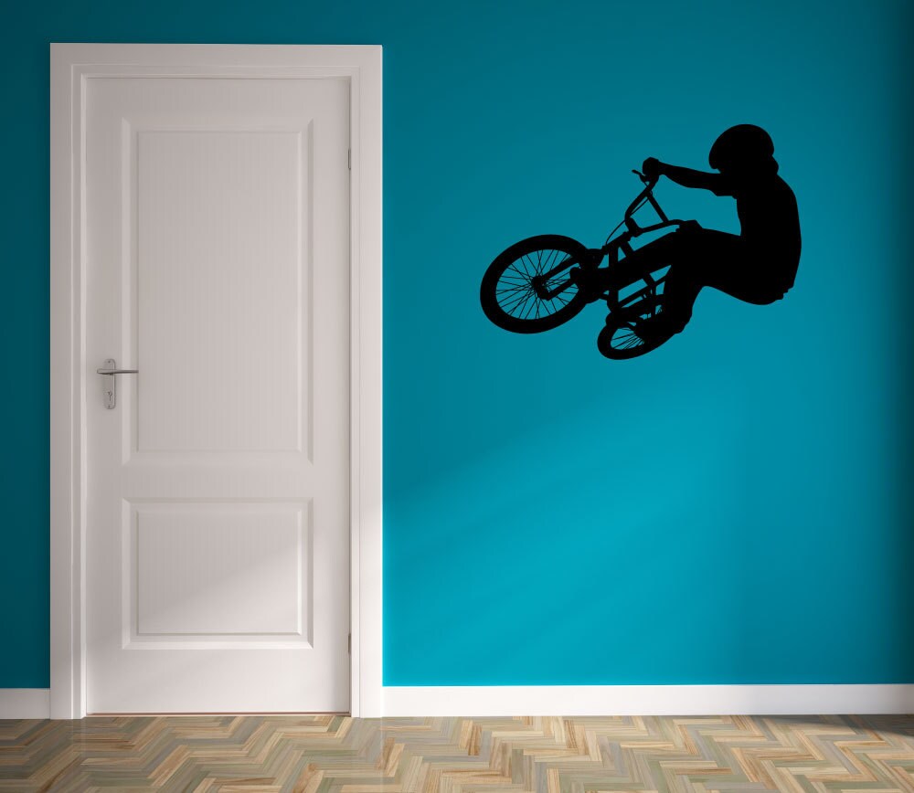 BMX bike wall decal bike art bike wall decorations bike - Etsy Nederland