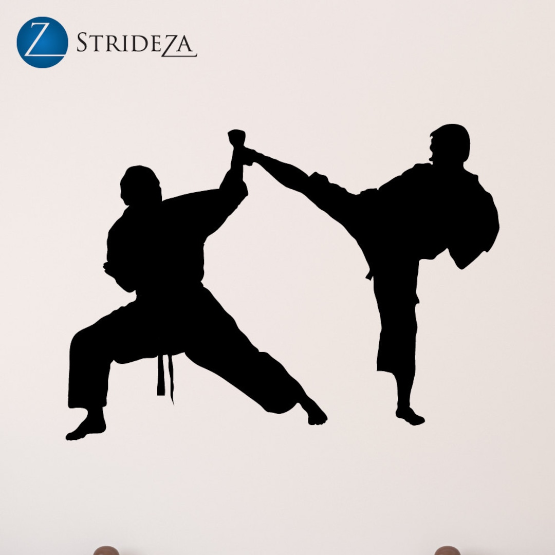 Jiu Jitsu Art Karate Wall Decal Warrior Decal Birthday Decorations ...