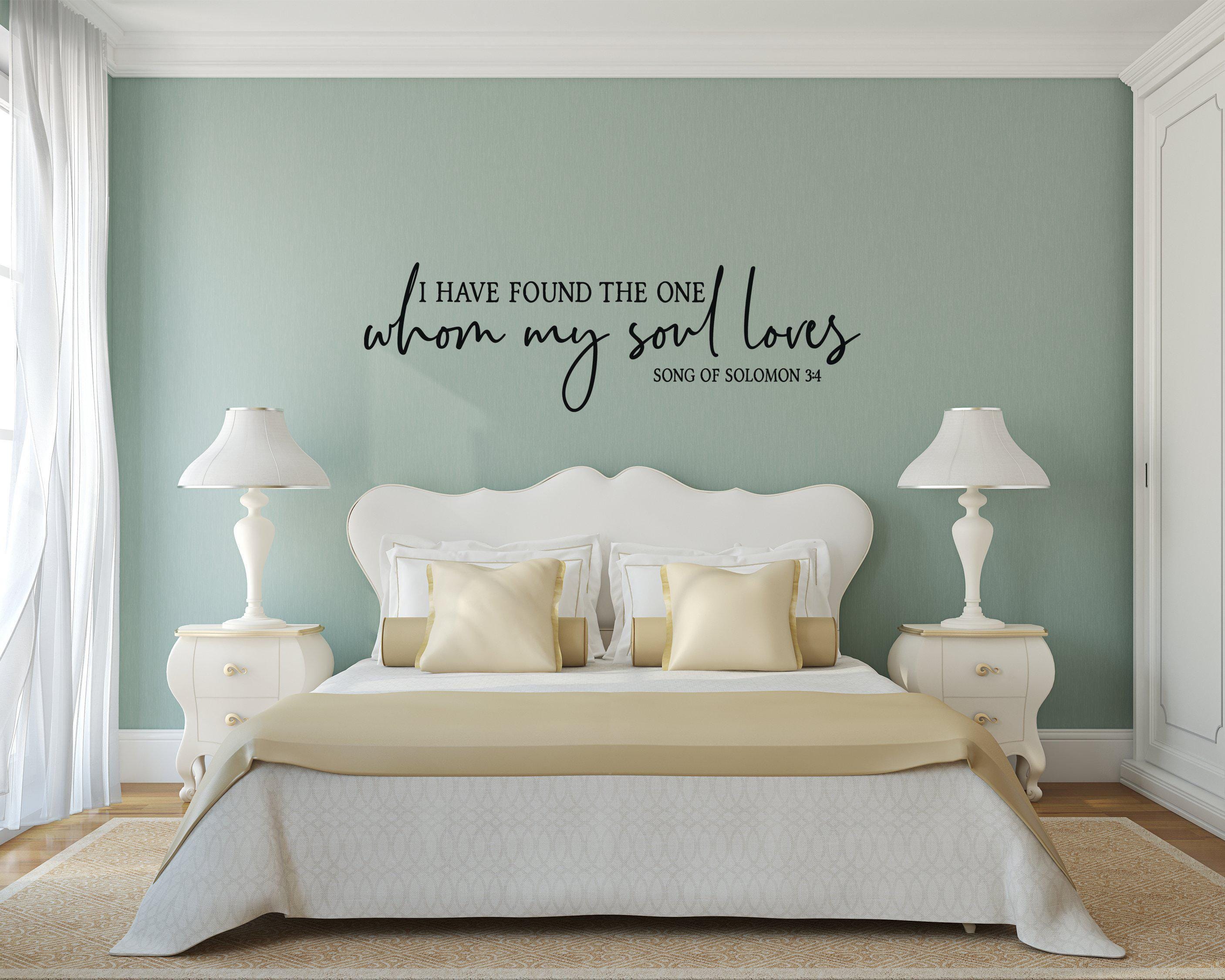 Song of Solomon Wall Decal: Romantic Bible Verse for Bedroom Decor - Etsy