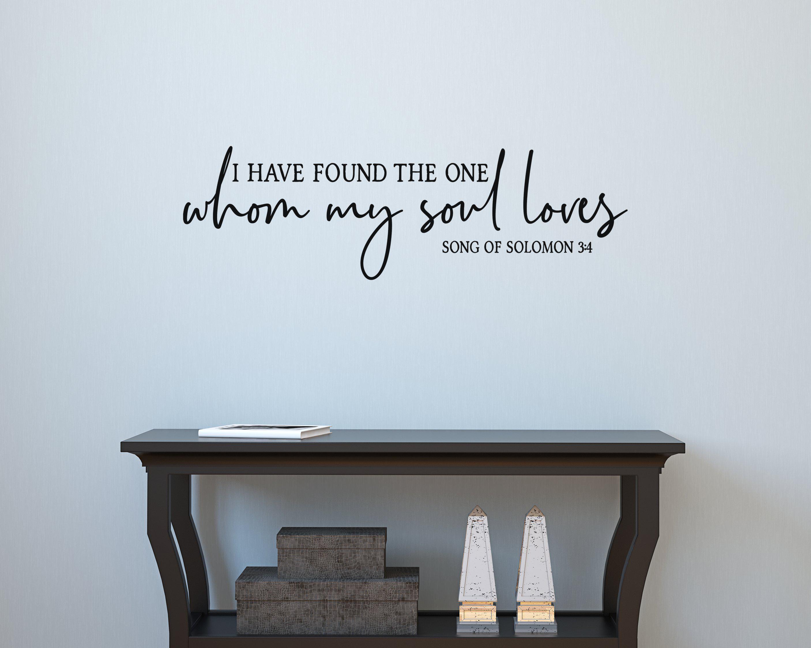 Song of Solomon Wall Decal: Romantic Bible Verse for Bedroom Decor - Etsy