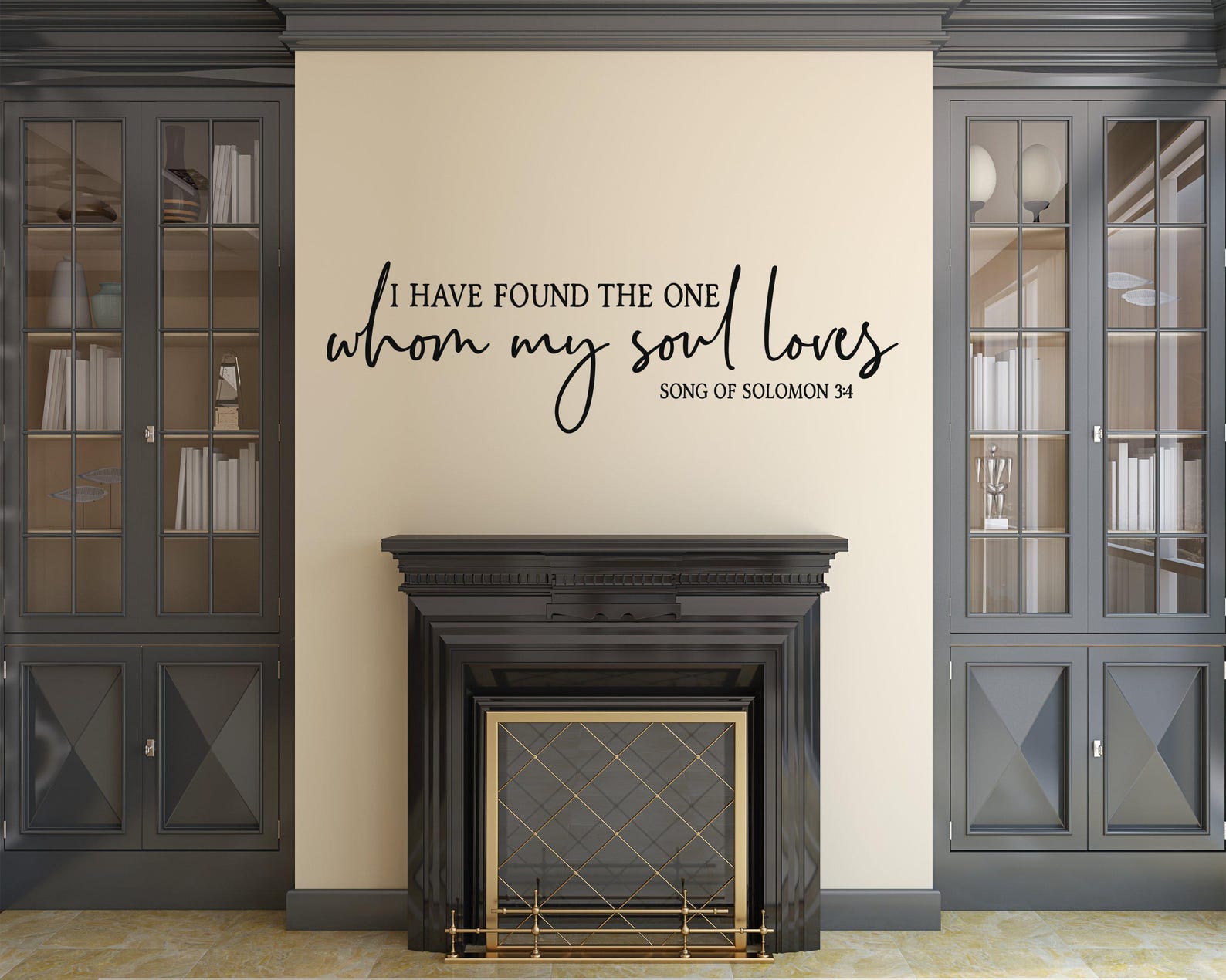 Song of Solomon Wall Decal: Romantic Bible Verse for Bedroom Decor - Etsy