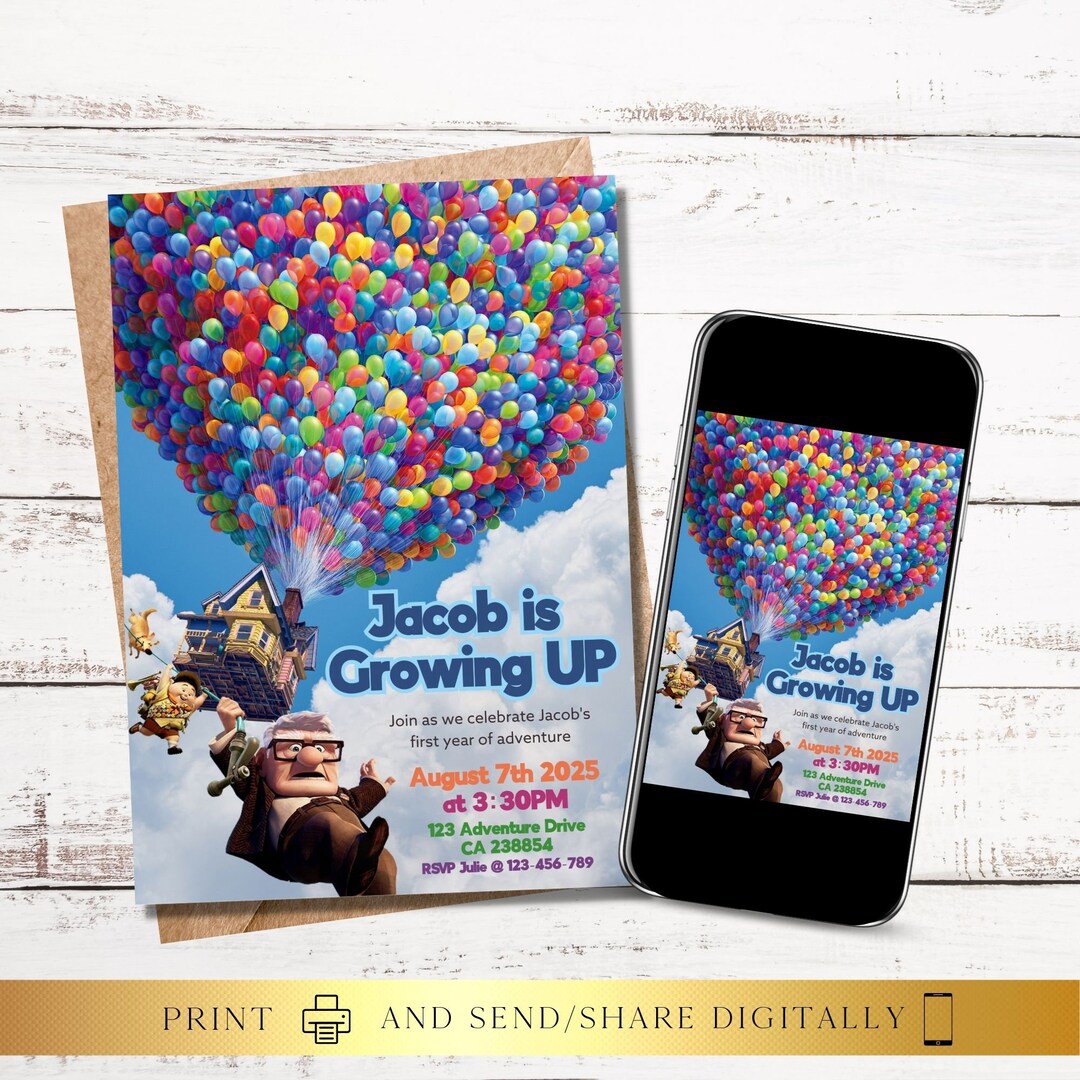 ANY TEXT Digital and Printable Invite Editable Template | Kids Birthday ...