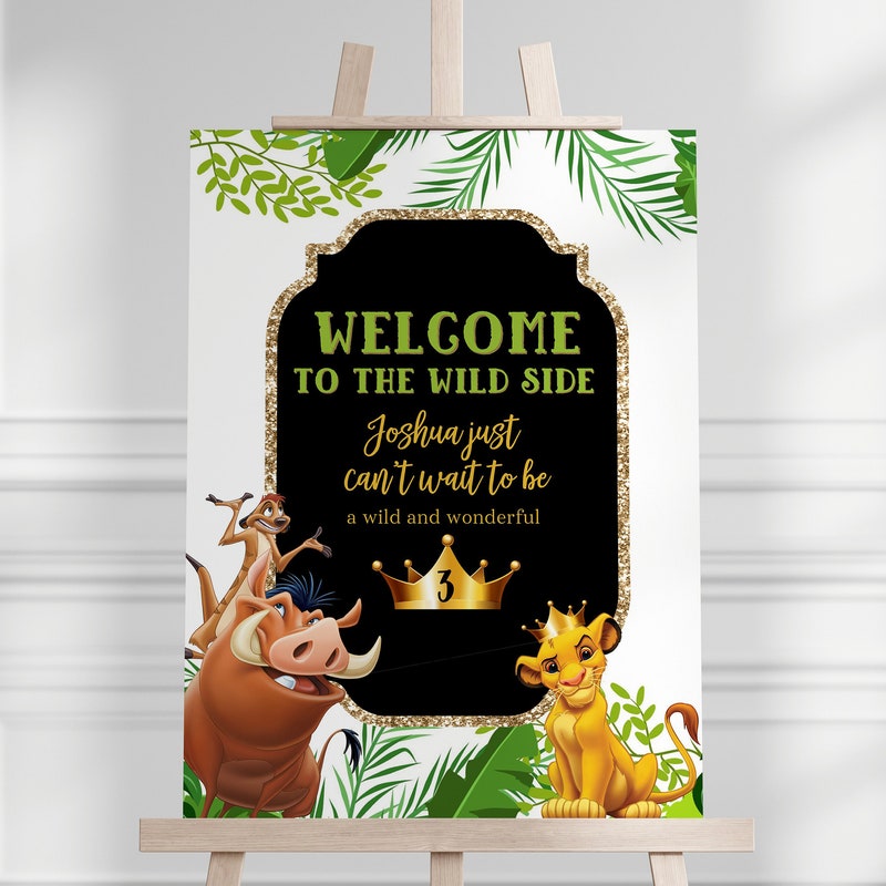 Lion King Welcome Sign - Etsy