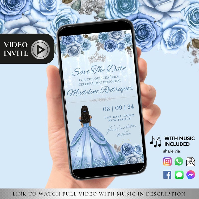 Quinceanera Save the Date - Etsy