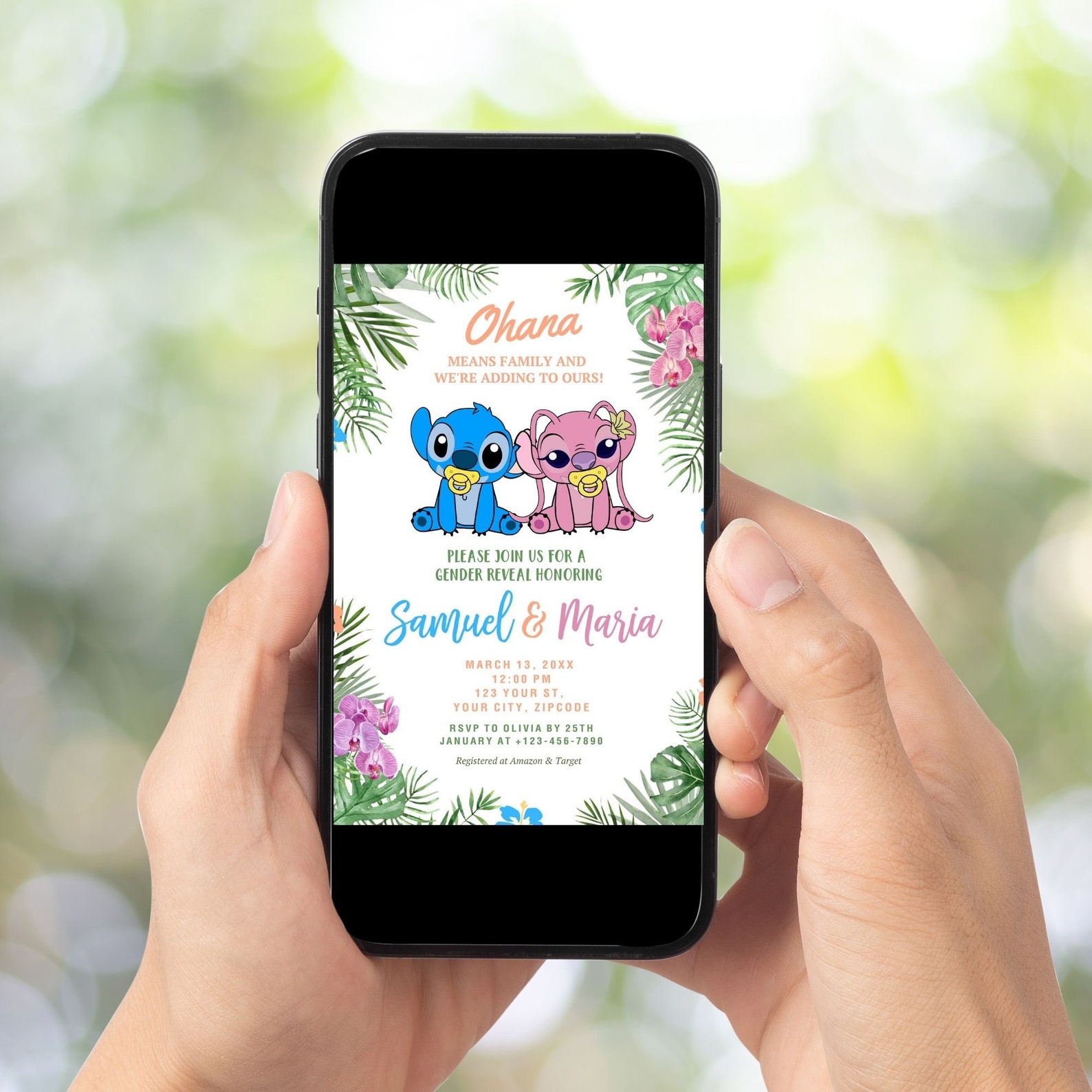 ANY TEXT Digital and Printable Invite Editable Template | Canva Self ...