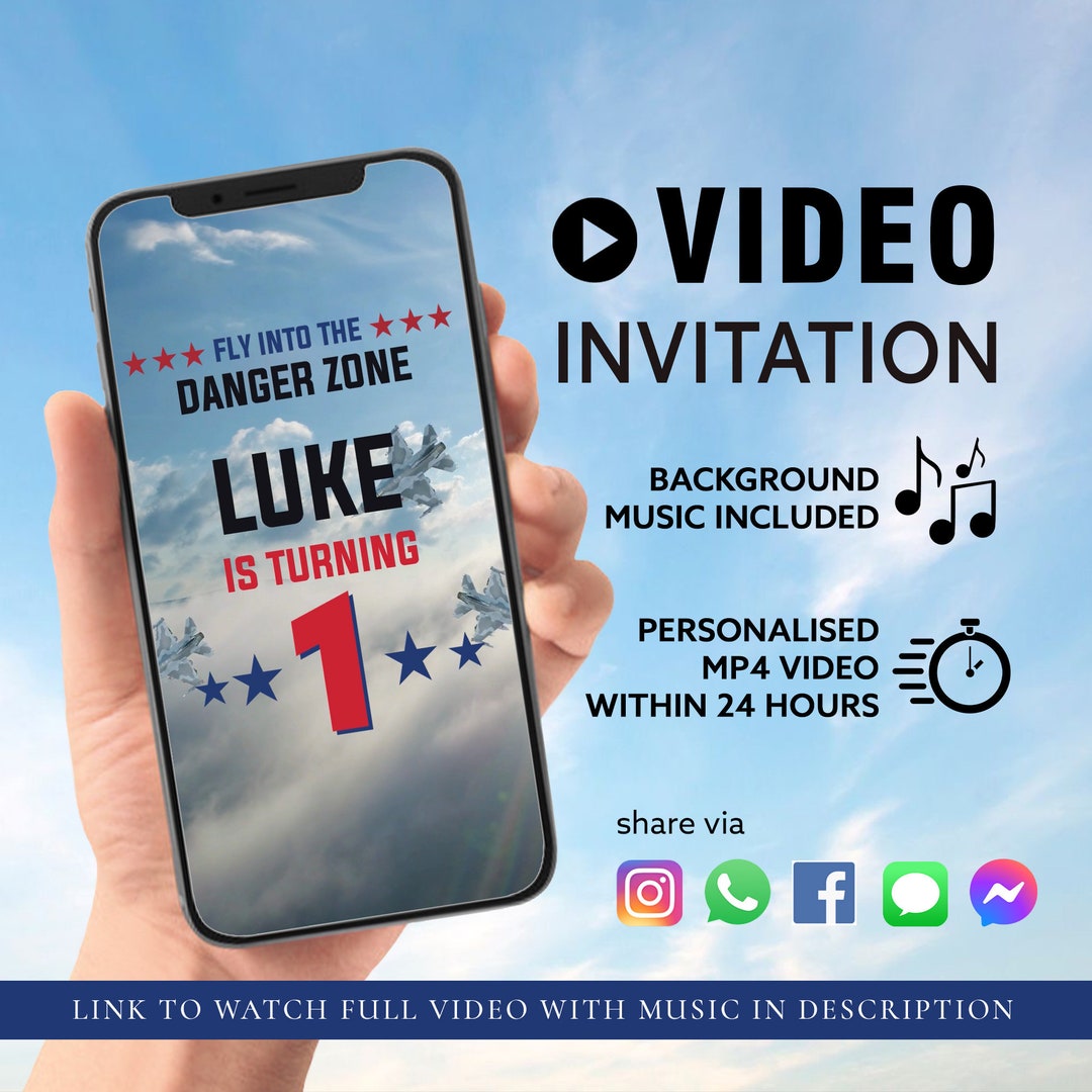 Top Pilot Video Invite Digital Animated Invitation Video Invitation ...