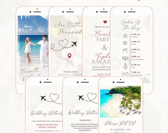 Destination Save the Date Video Invitation, World Map Digital Animated ...