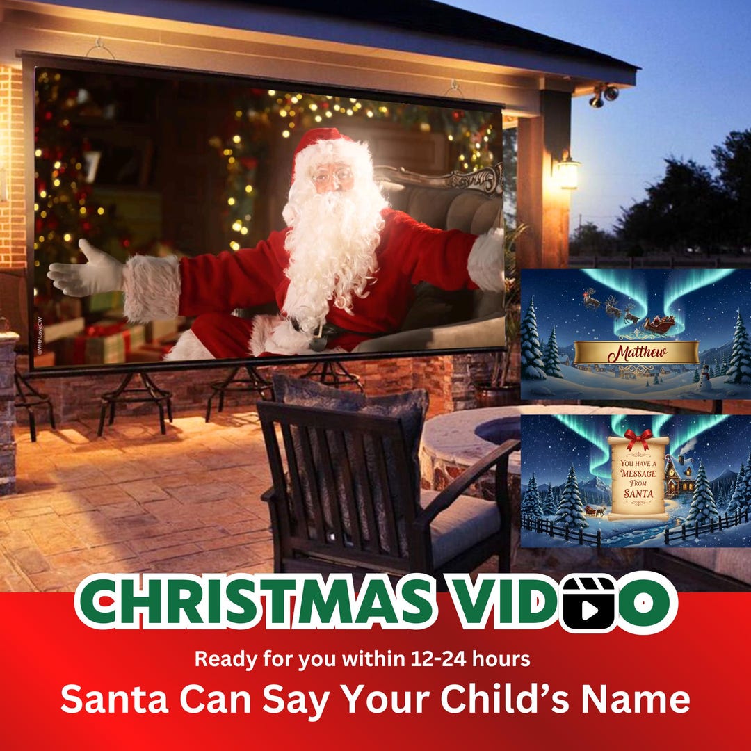 Personalized Santa Letter Reply Video • Christmas Message for Kids ...