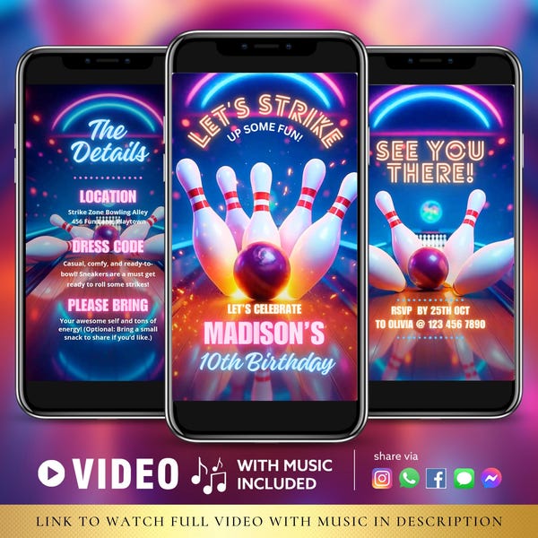 Video of Bowling Alley - Etsy