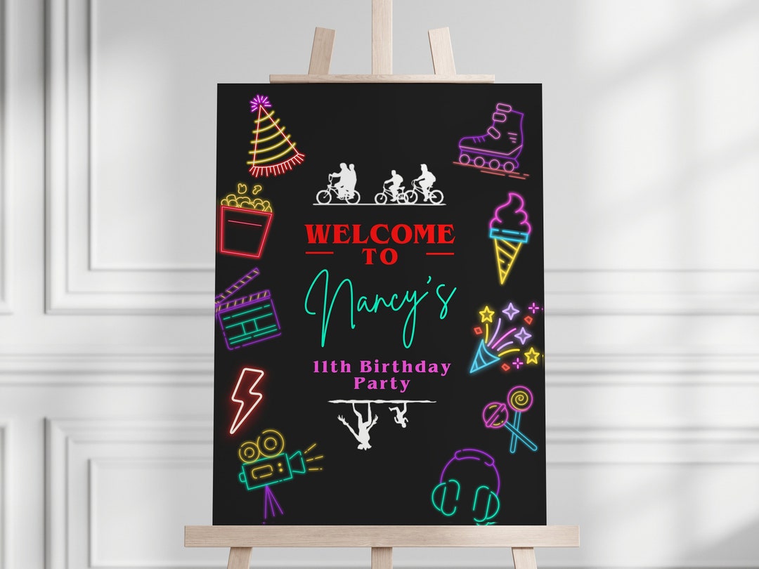 ANY TEXT Birthday Sign | Birthday Welcome Sign Editable Template ...