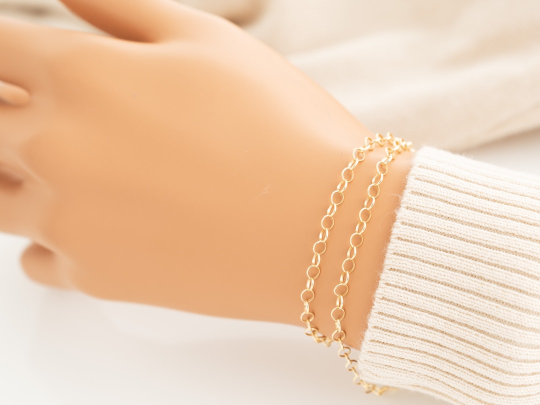 3mm X 3mm Round Cable Chain by Foot, Permanent Jewelry, Bulk Chain ...