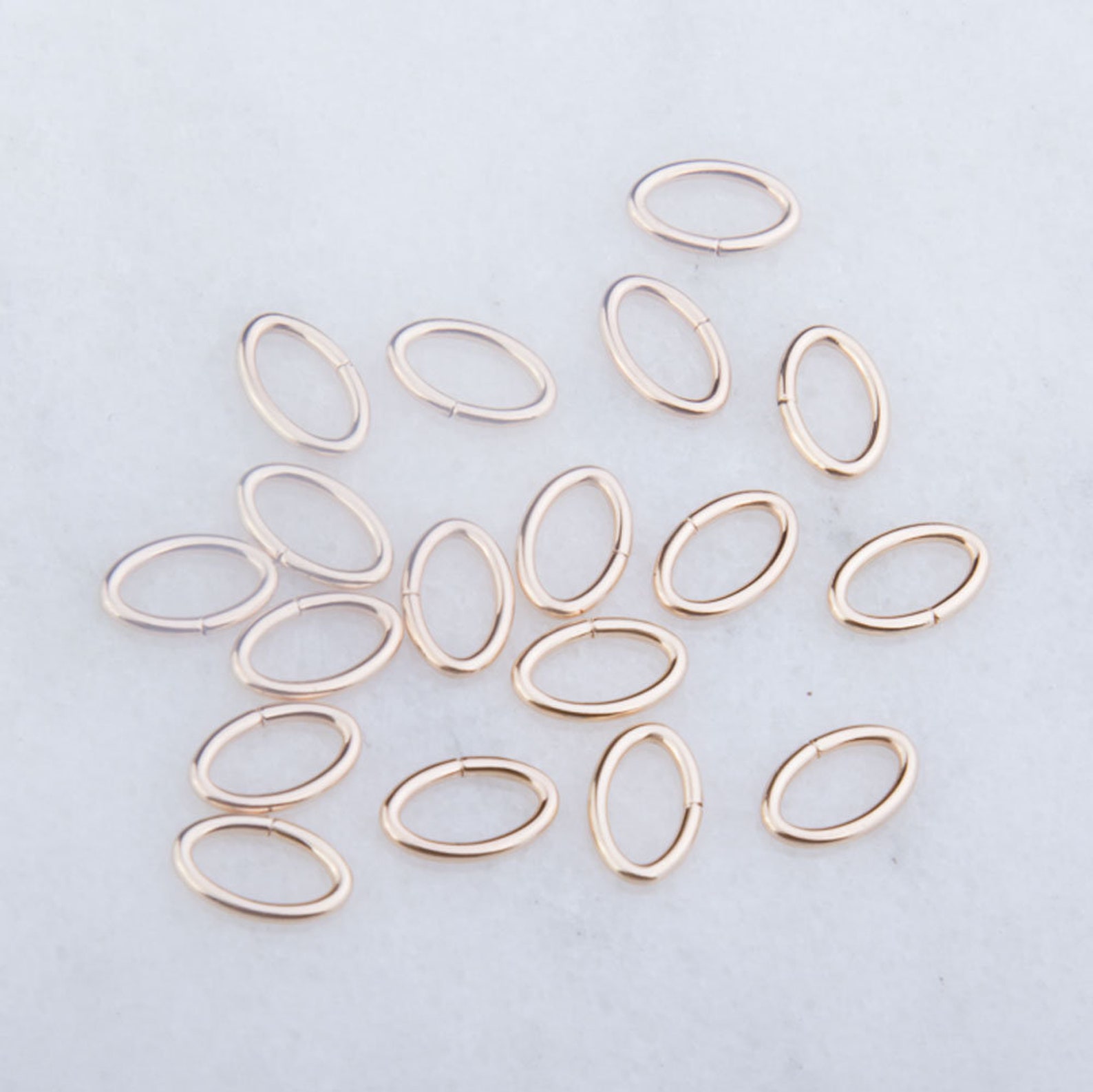 Open Oval Jump Rings in 22 Gauge or 20 Gauge in 30 Pieces or 100 Pieces ...
