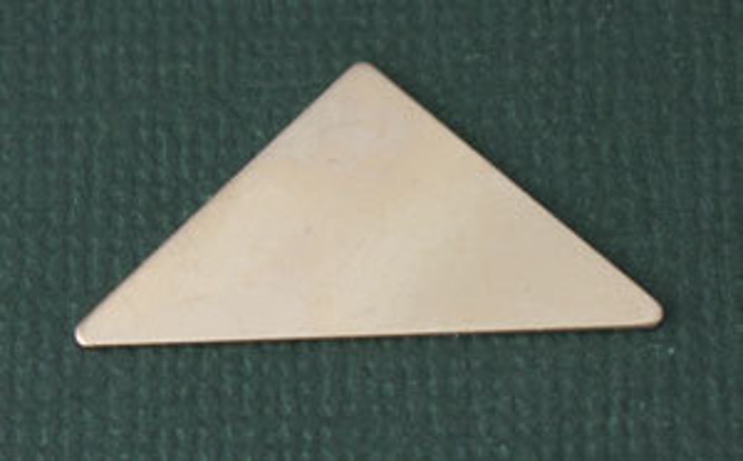 25mm X 13mm Geometric Triangle Blank, Gold Filled, Geometric Stamping ...