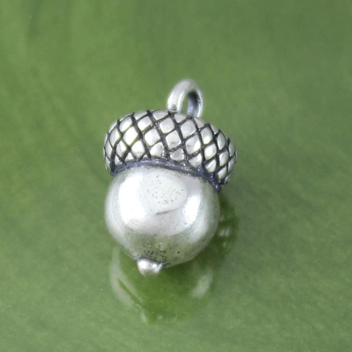 Sterling Silver 3D Acorn Charm Charm Supplies Silver Charms - Etsy