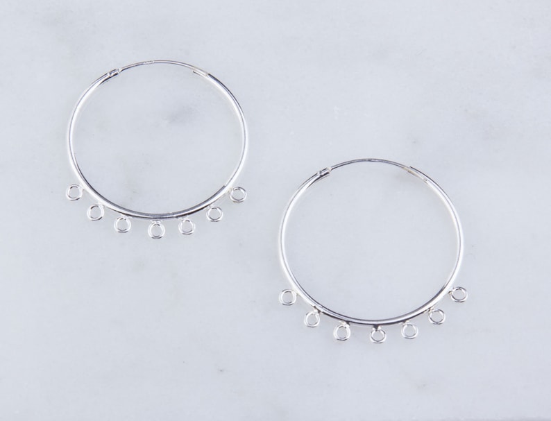Sterling Silver Endless Hoops Design Your Dangle Hoop - Etsy