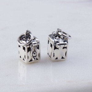 Cube Prayer Box Sterling Silver, Angel on All Four Sides Prayer Box ...