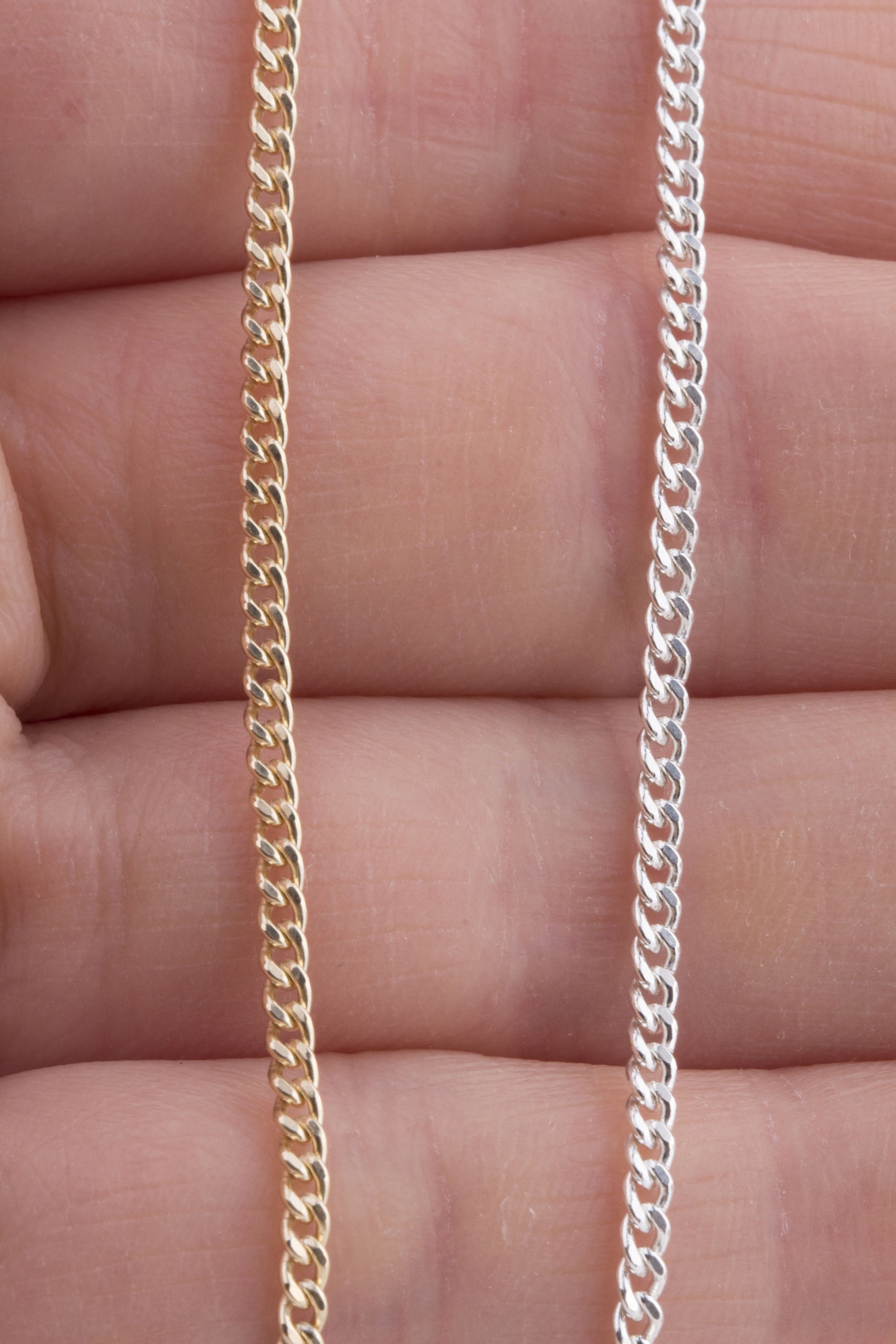 5ft-2mm X1mmcurb Chain High Quality Chains in Sterling Silver - Etsy
