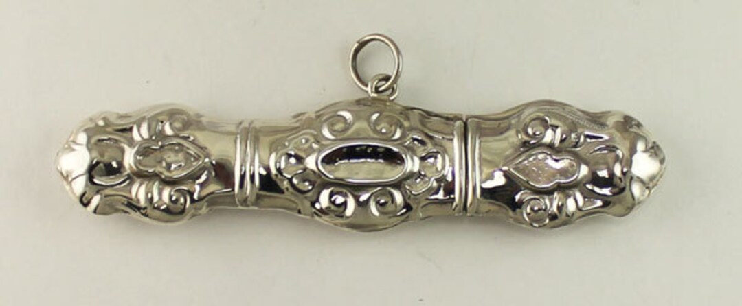 Large Handmade Sterling Silver Victorian Style Needle Holder - Etsy