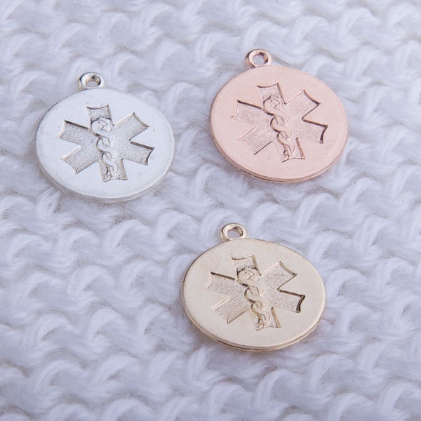 Medical Alert Charm - Etsy