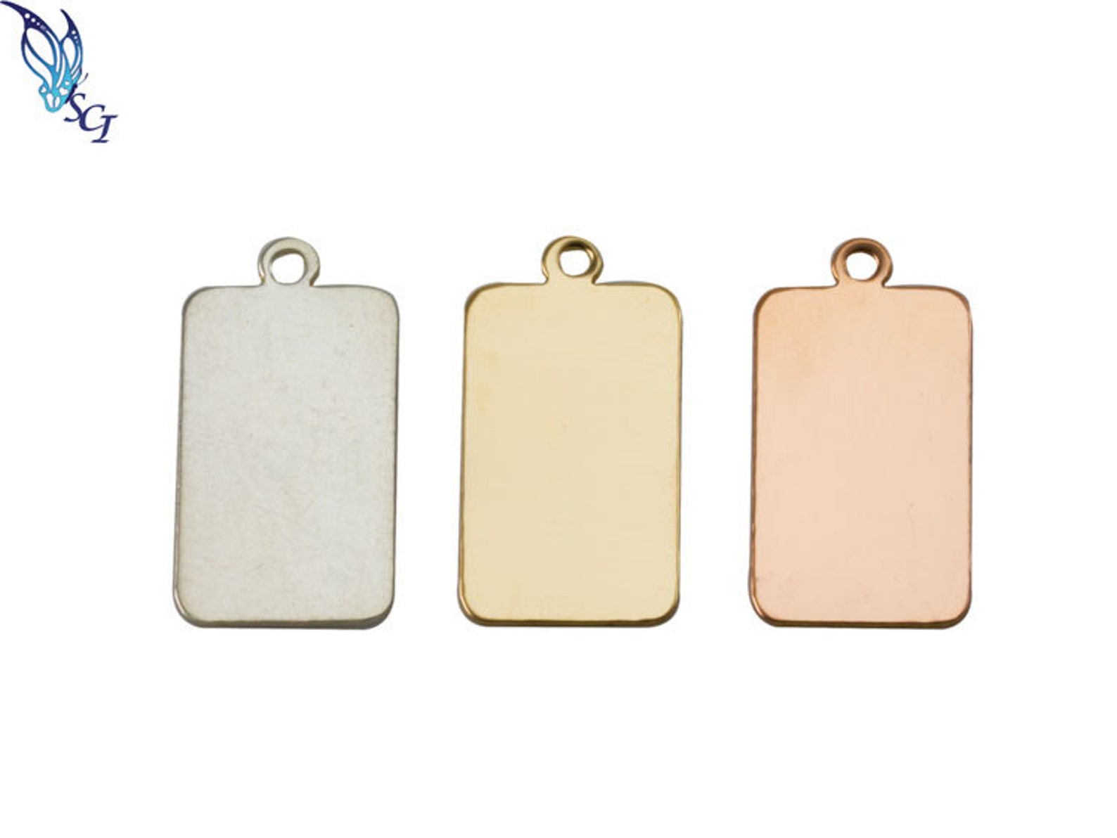 5pcs-rectangular Stamping Blank Sterling Silver Gold Filled - Etsy