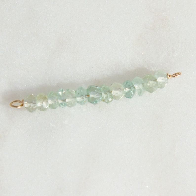 Gold Filled Faceted Gemstone Link Bar Gemstone Bar Pendant - Etsy