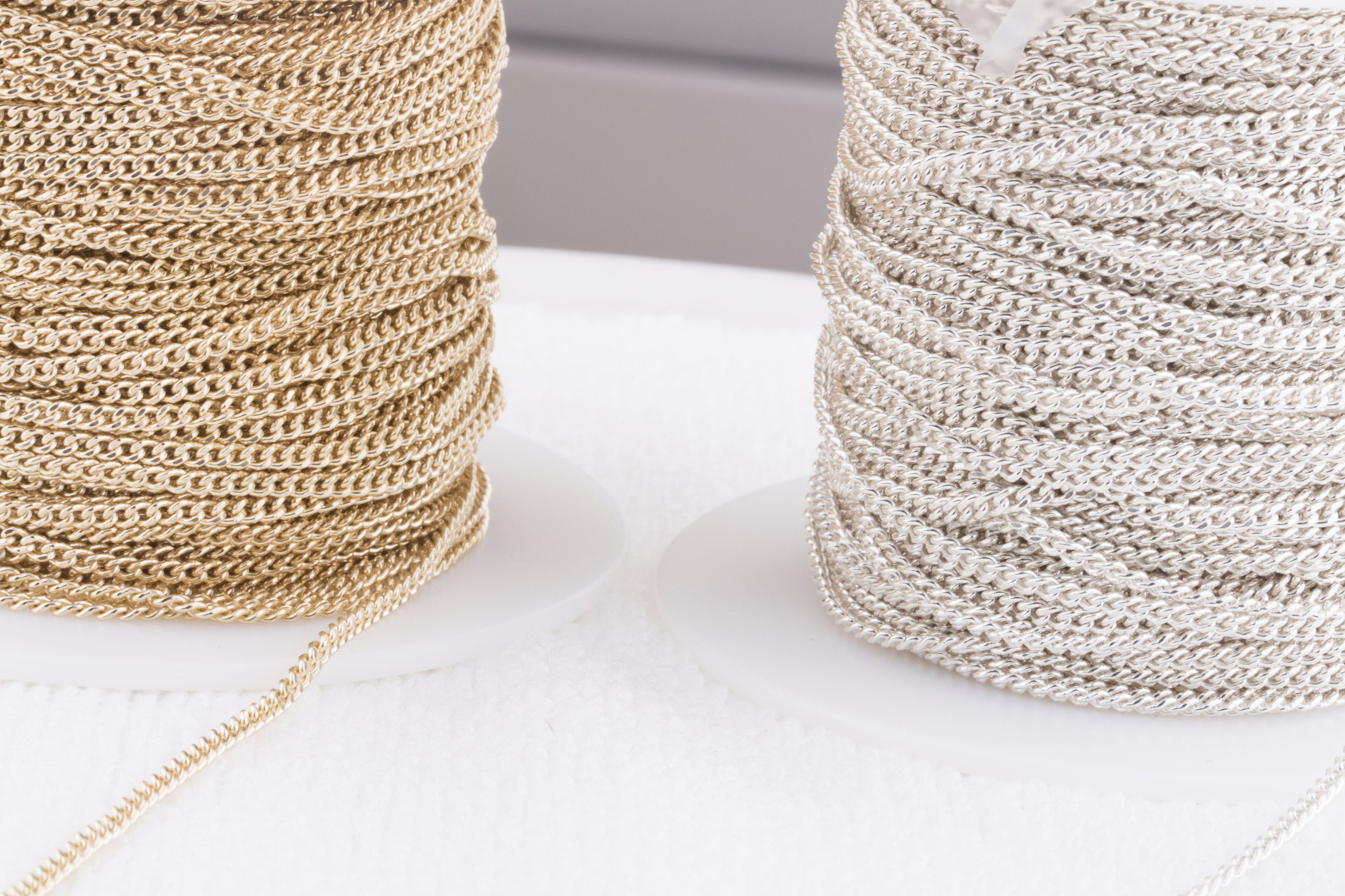 5ft-2mm X1mmcurb Chain, High Quality Chains in Sterling Silver and Gold ...