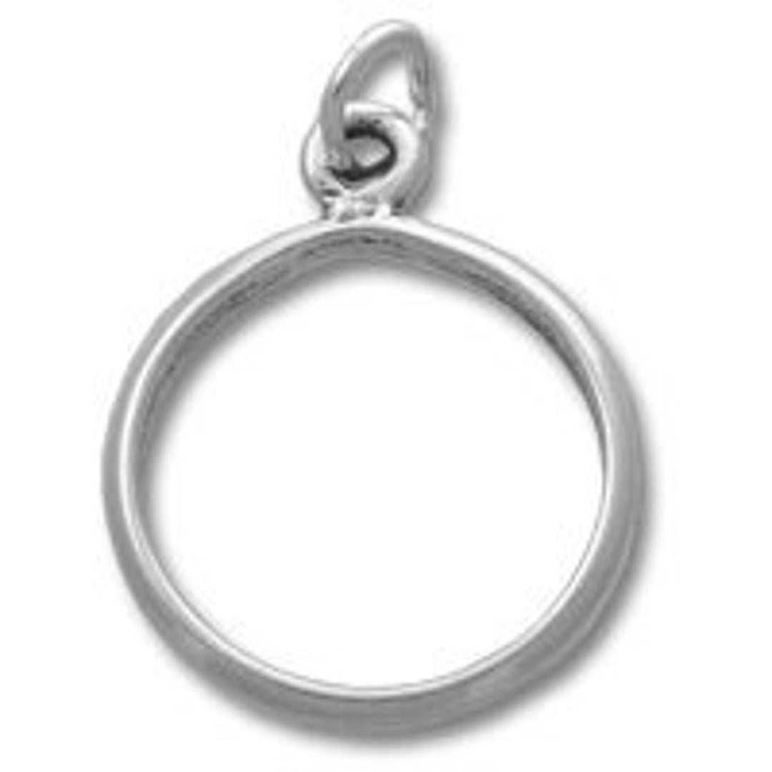 3pcs ,sterling Silver Charm Finding Ring for Dangle Charms, Charm Ring ...