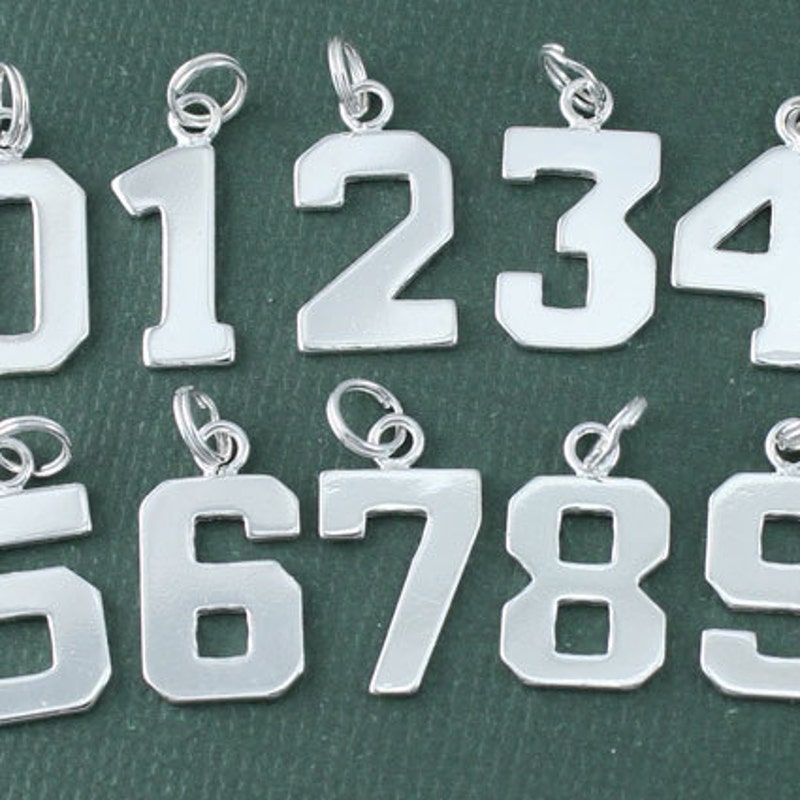 Number Charms - Etsy