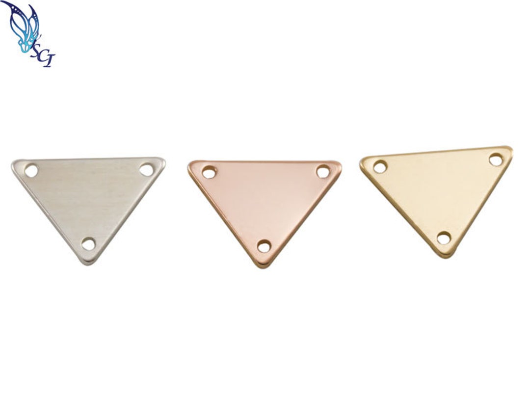 5pcs-triangle Y Connector in Sterling Silver, Gold Filled, Rose Gold ...