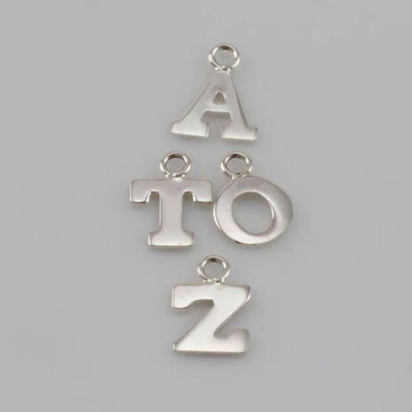 Sterling Silver Alphabet Letters - Etsy