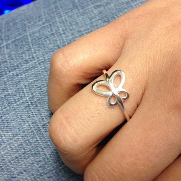 Butterfly Ring - Etsy