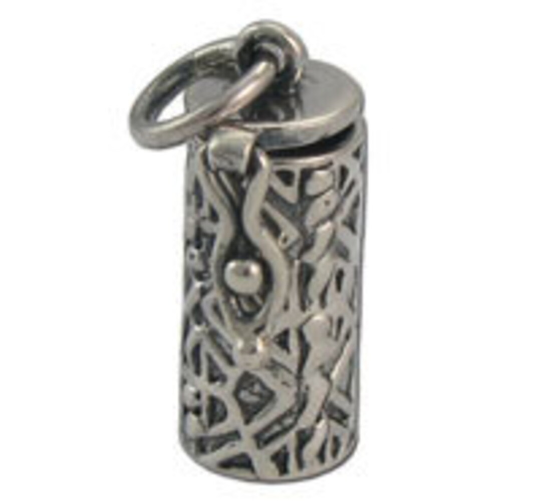 Design Cylinder Prayer Box Sterling Silver, Prayer Boxes, Religious ...