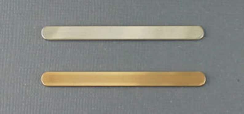 4.8 X 78mm Long Rectangle Bar 19 GAUGE Gold Filled, Sterling Silver ...