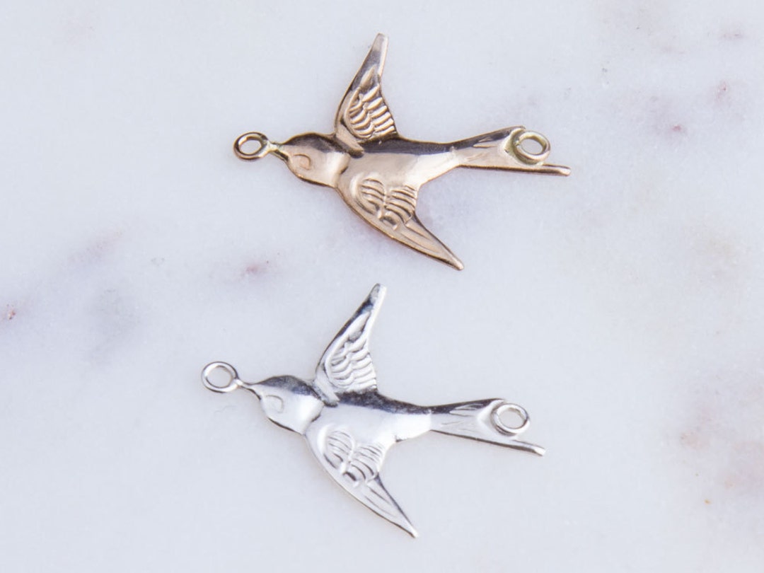 5pcs-sparrow Link Connector in Sterling Silver, Gold Filled, Jewelry ...