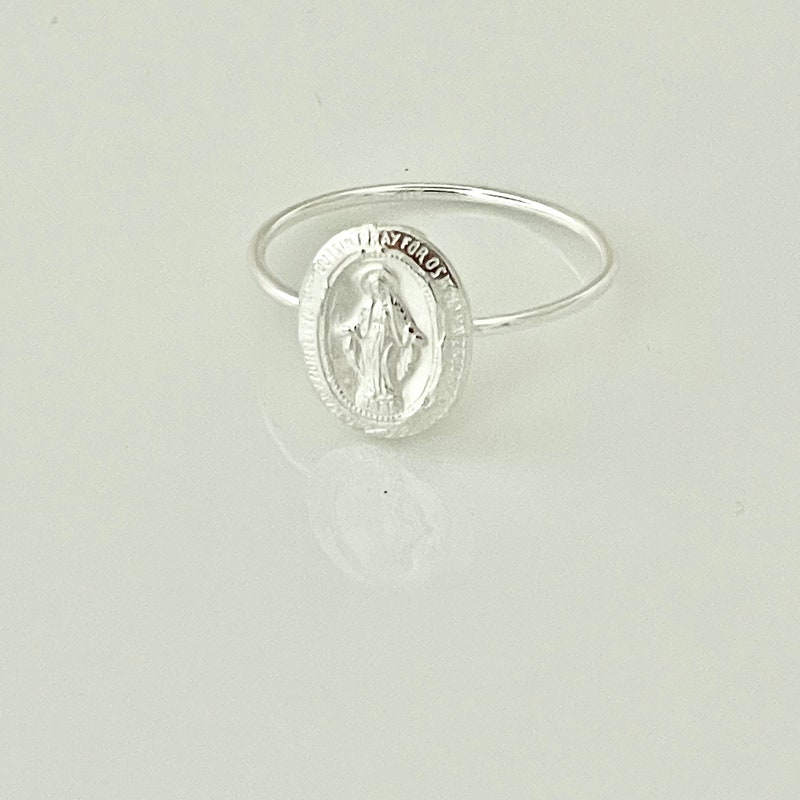 Virgin Mary Ring - Etsy