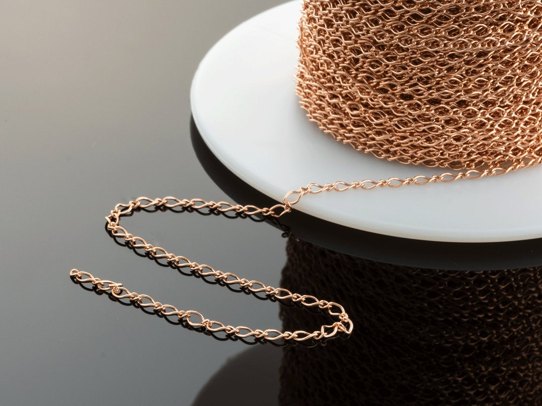 Tiny Oval With Link Chain by Foot, Great for Permanent Jewelry ...
